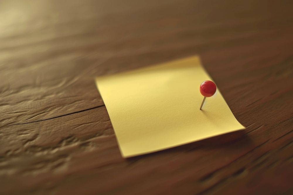 Small red pin paper note | Free Photo - rawpixel