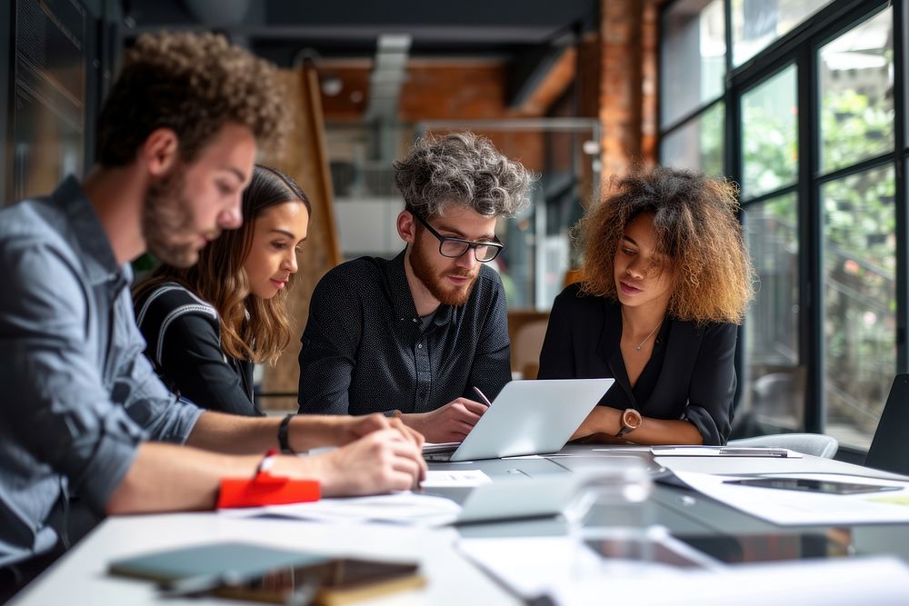 Team computer working laptop | Free Photo - rawpixel