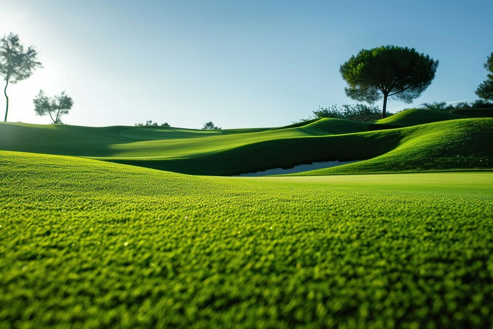 Golf Course grassland landscape outdoors. | Premium Photo - rawpixel