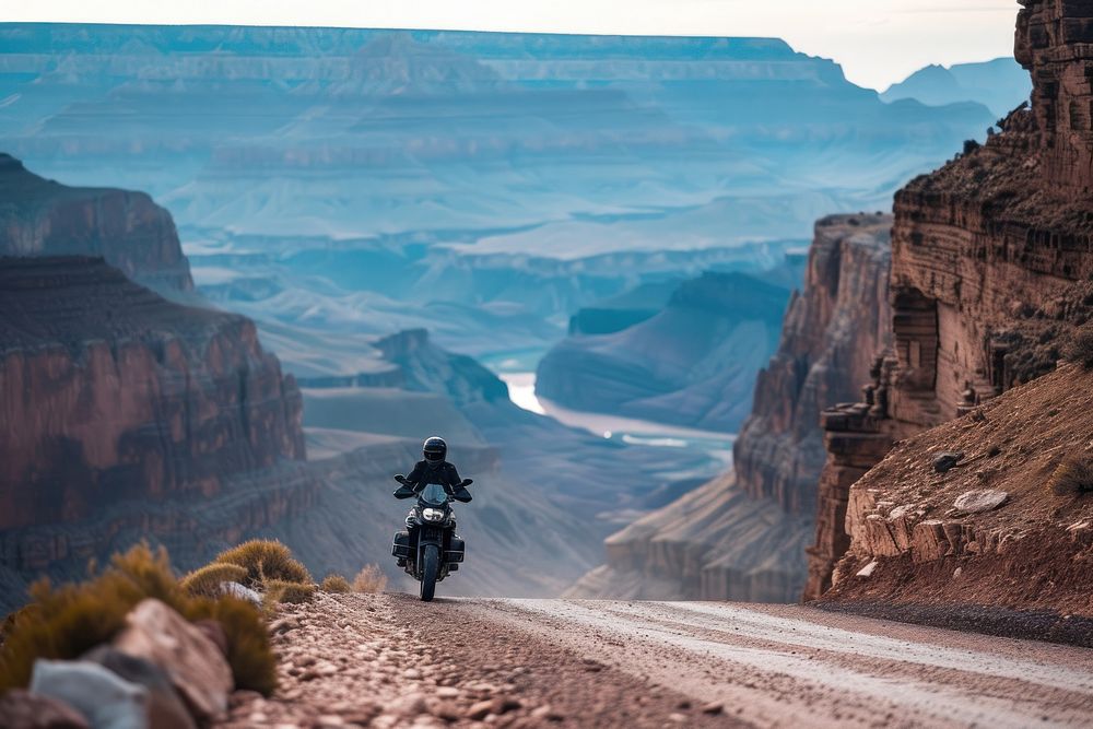 Grand canyon motorcycle vehicle helmet. | Free Photo - rawpixel