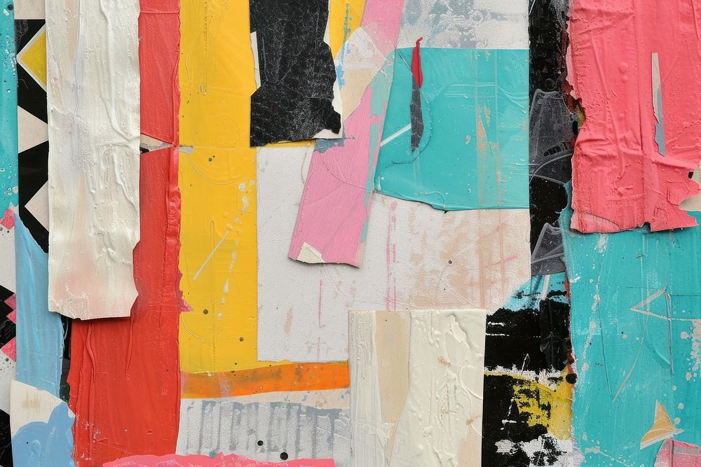 Abstract technology ripped paper collage | Free Photo Illustration ...