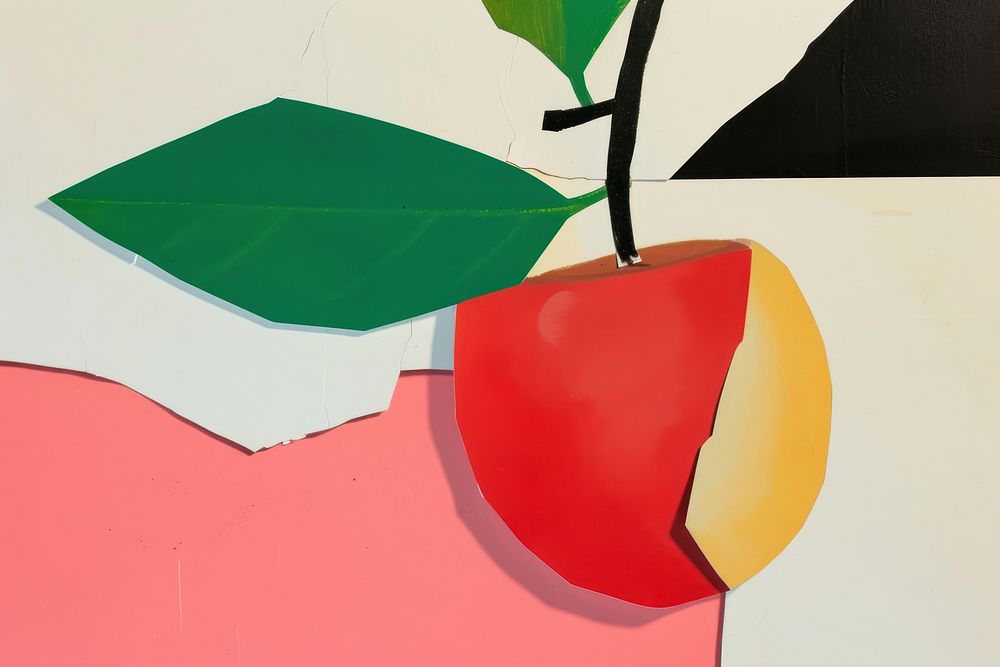 Abstract apple ripped paper art | Premium Photo Illustration - rawpixel
