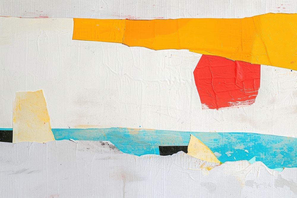 Abstract beach ripped paper art | Free Photo Illustration - rawpixel