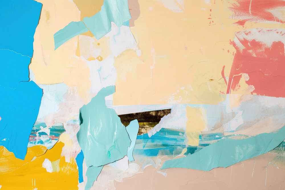 Abstract beach ripped paper art | Premium Photo Illustration - rawpixel