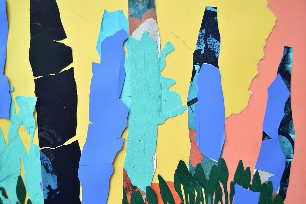 Abstract bush ripped paper art | Free Photo Illustration - rawpixel