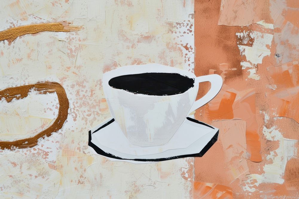 Abstract cofee ripped paper art | Free Photo Illustration - rawpixel