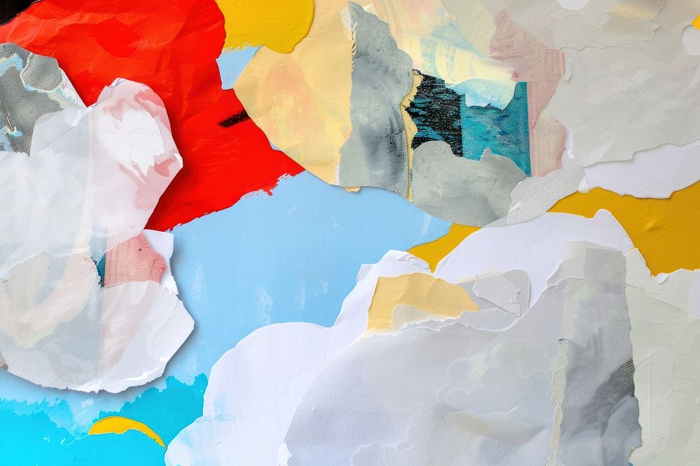 Abstract cloud ripped paper art | Free Photo Illustration - rawpixel
