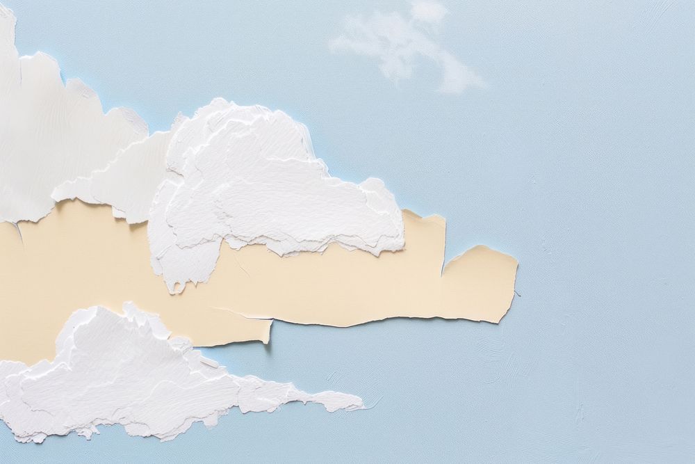 Abstract cloud ripped paper map | Free Photo Illustration - rawpixel