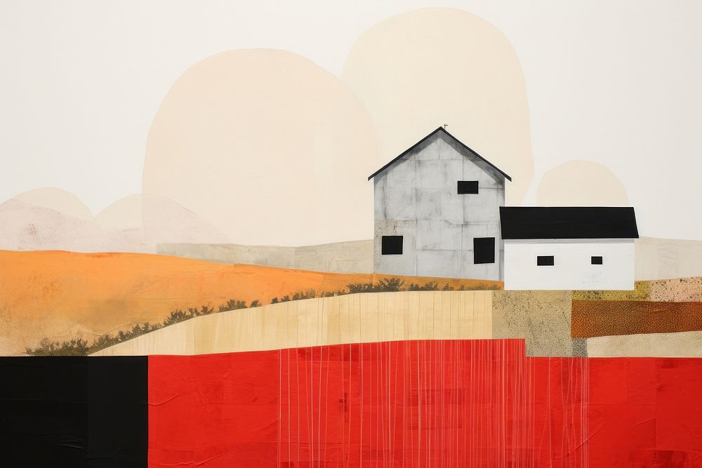Abstract farm ripped paper collage | Premium Photo Illustration - rawpixel