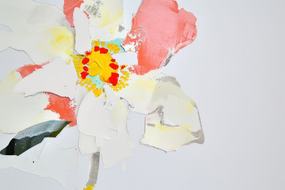Abstract flower ripped paper art | Free Photo Illustration - rawpixel