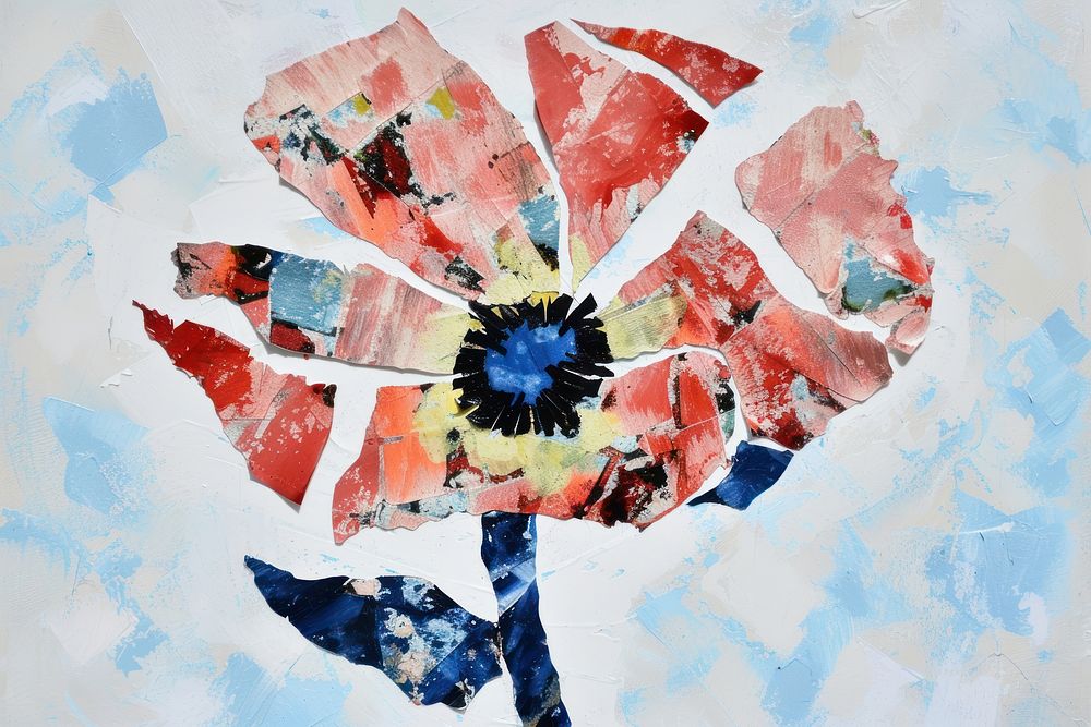Abstract flower ripped paper art | Premium Photo Illustration - rawpixel