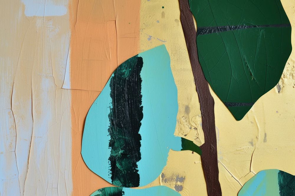Abstract leaves ripped paper art | Premium Photo Illustration - rawpixel