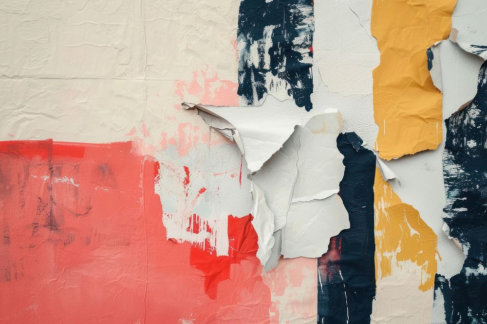 Abstract oce cream ripped paper | Free Photo Illustration - rawpixel