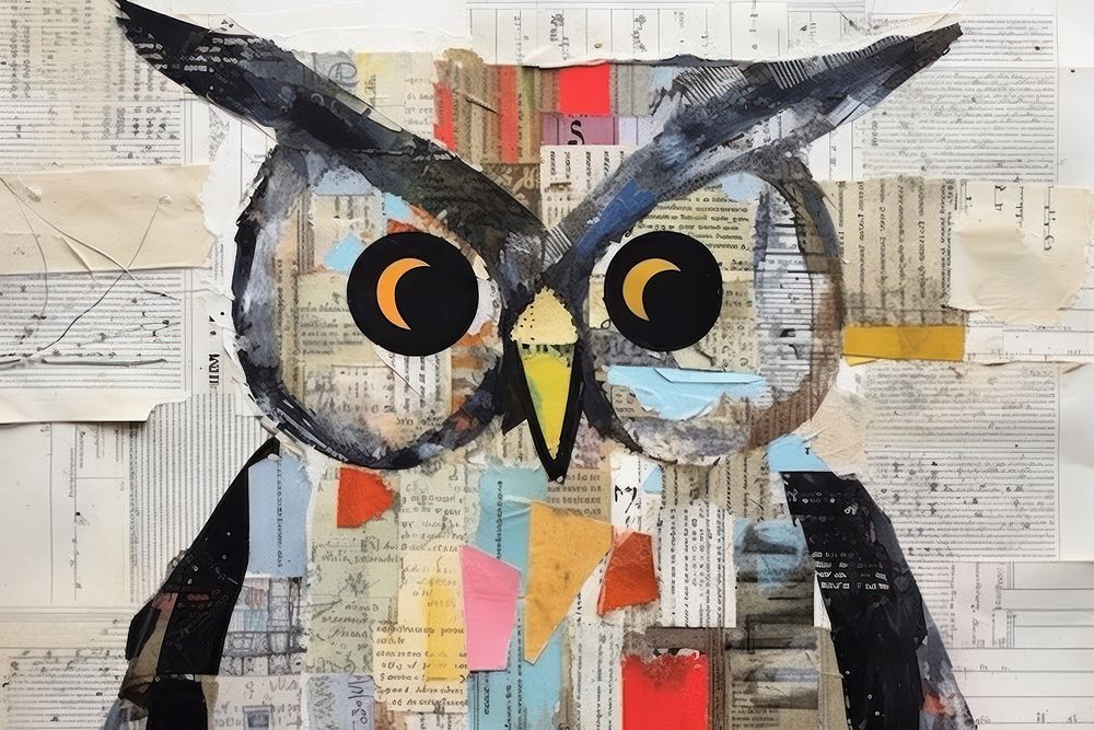 Abstract owl book ripped paper | Premium Photo Illustration - rawpixel