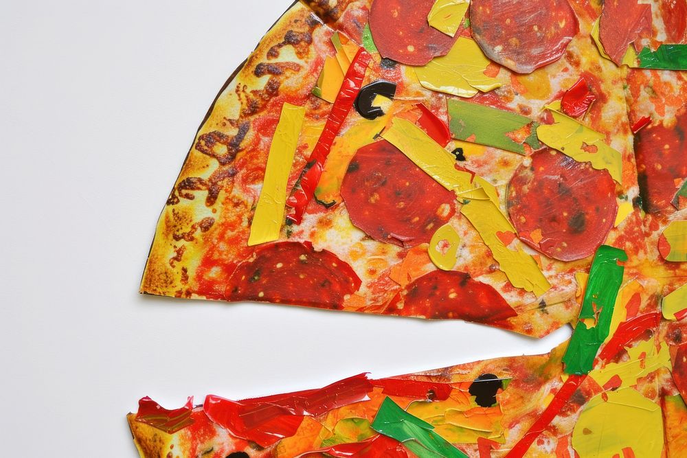 Abstract pizza ripped paper food | Premium Photo Illustration - rawpixel