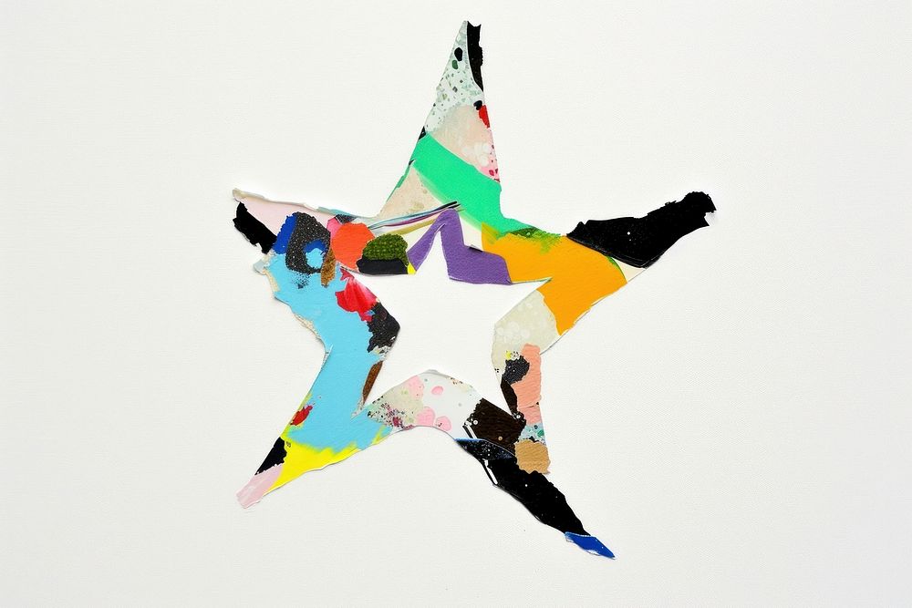 Abstract star ripped paper art | Free Photo Illustration - rawpixel