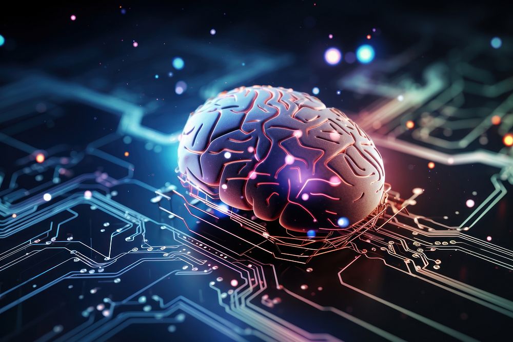 Electronics technology futuristic cyberspace. | Free Photo Illustration ...