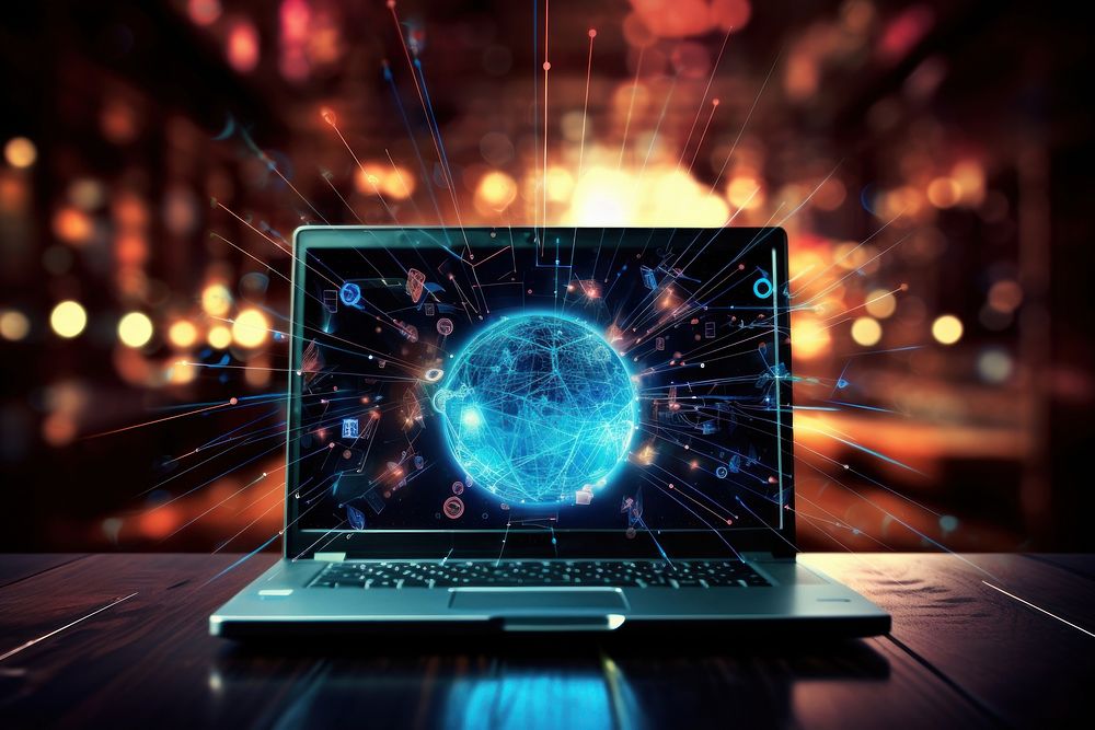 Laptop technology computer illuminated | Premium Photo - rawpixel