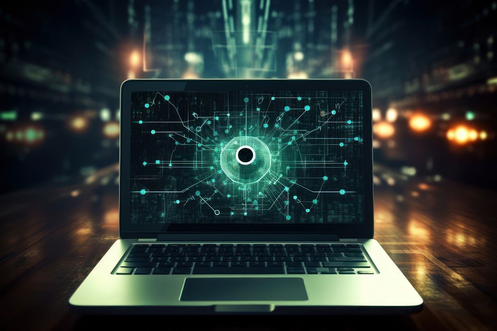 Laptop technology computer illuminated. | Free Photo - rawpixel