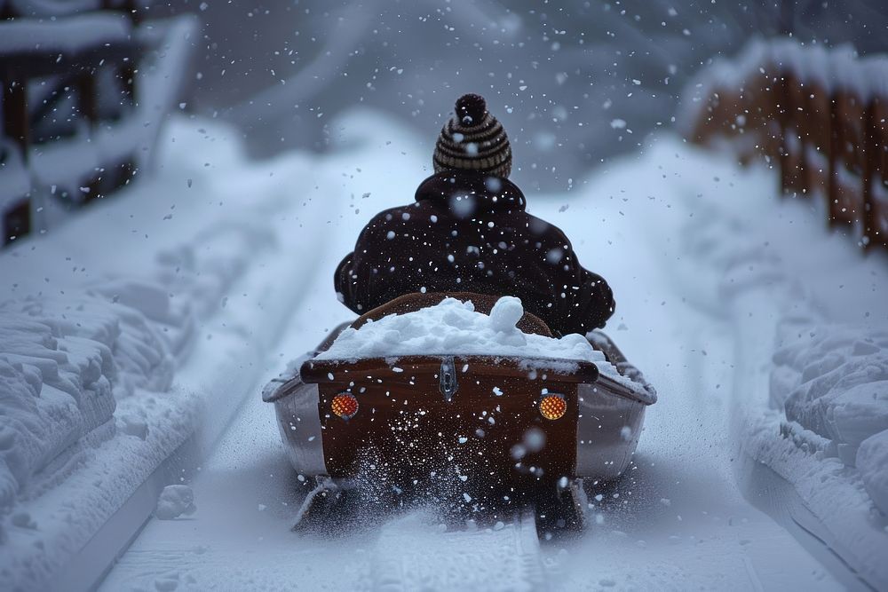Sled winter outdoors nature. | Free Photo - rawpixel