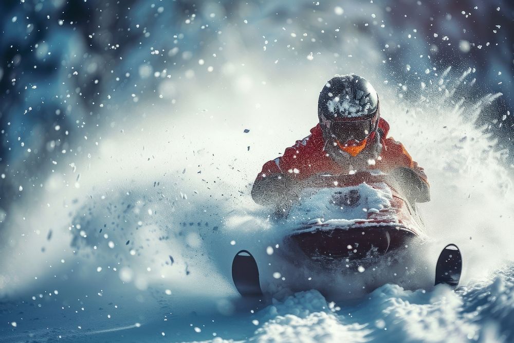 Sled snowmobile outdoors helmet. | Free Photo - rawpixel