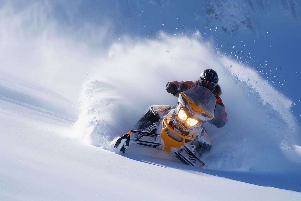 Snow mobile snowmobile outdoors vehicle. | Free Photo - rawpixel