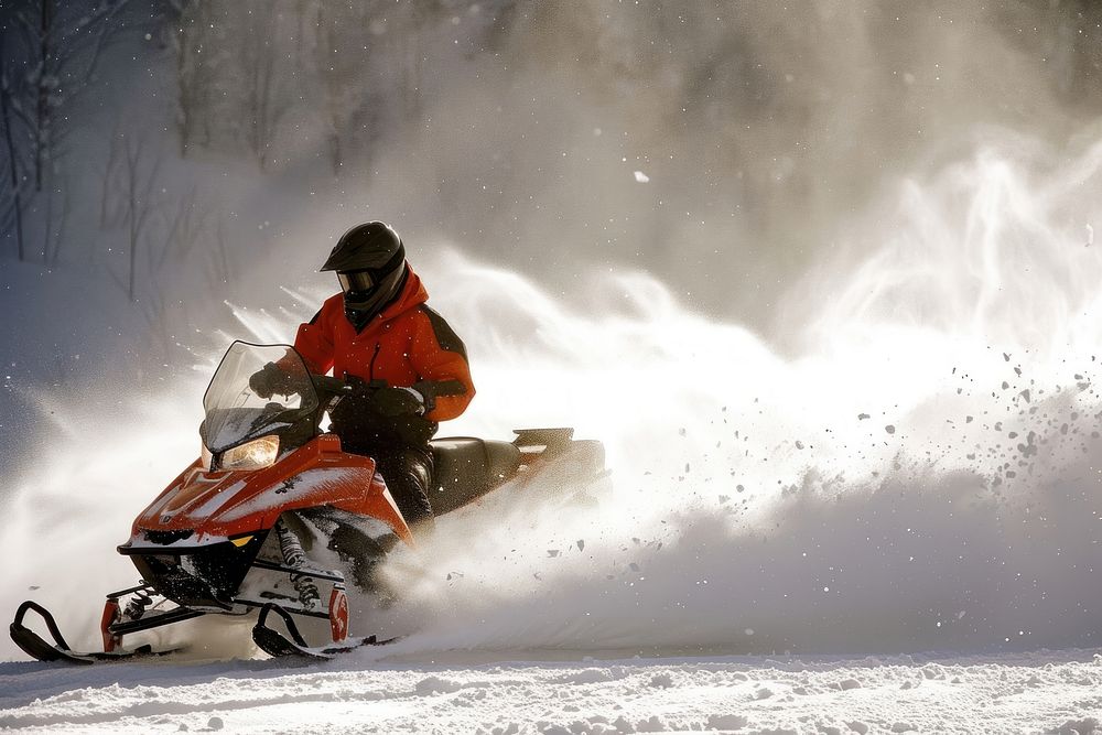 Snow mobile snowmobile outdoors vehicle. | Free Photo - rawpixel
