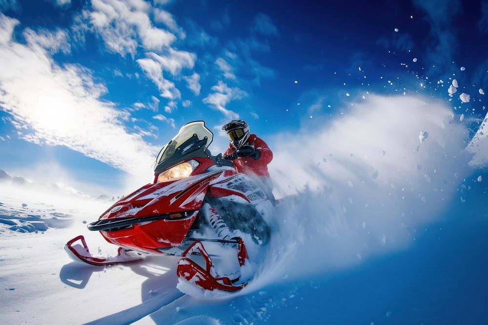 Snow mobile snowmobile outdoors vehicle. | Free Photo - rawpixel