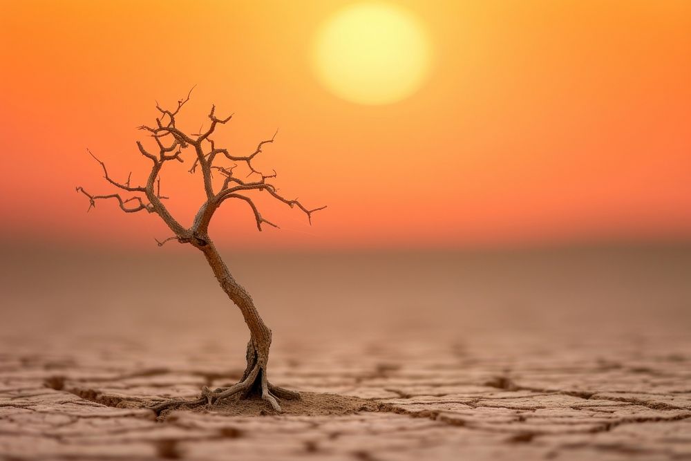 dried tree standing alone desert | Free Photo - rawpixel