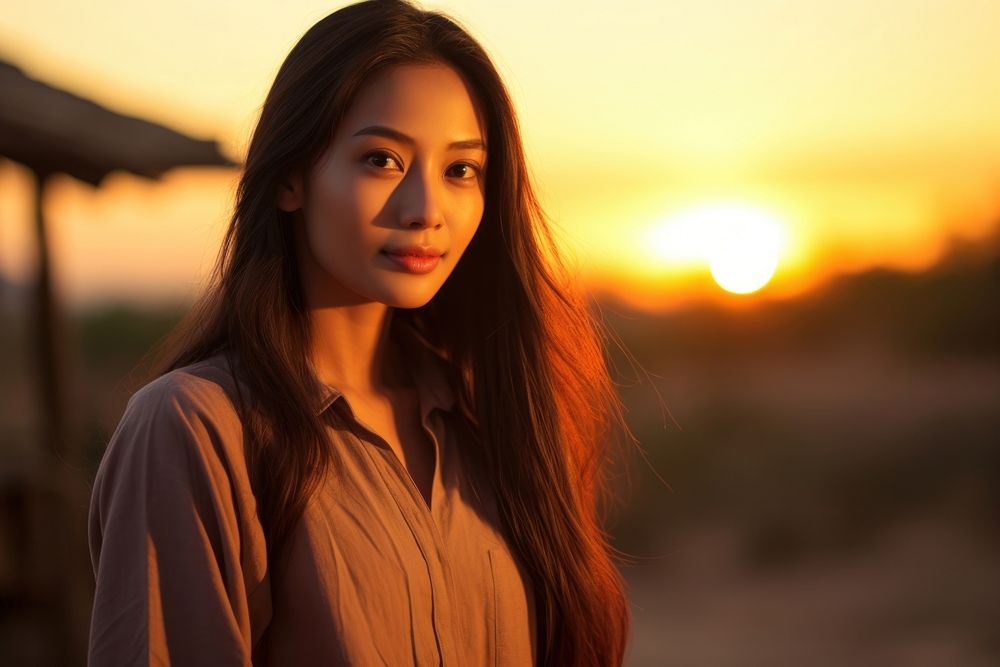 Woman Filipino Hopeful portrait adult | Premium Photo - rawpixel