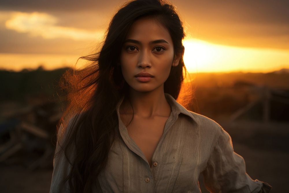 Woman Filipino Hopeful portrait adult | Premium Photo - rawpixel