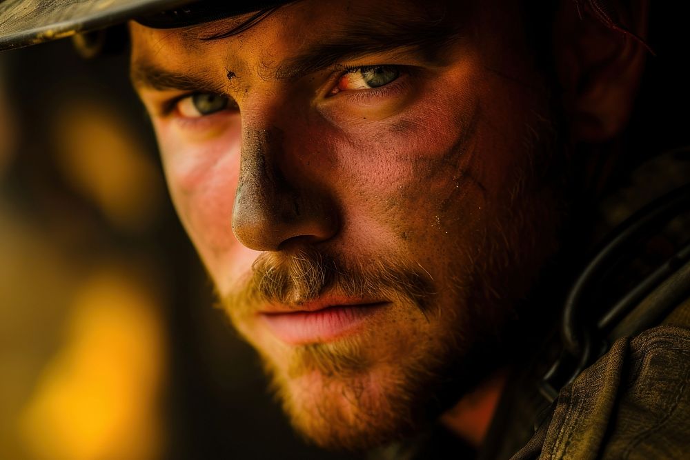 Firefighter portrait adult beard. | Free Photo - rawpixel