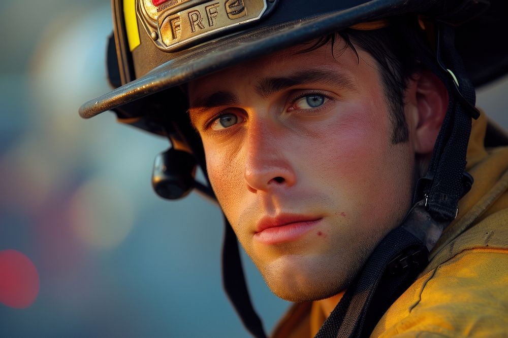 Firefighter firefighter portrait adult. | Premium Photo - rawpixel