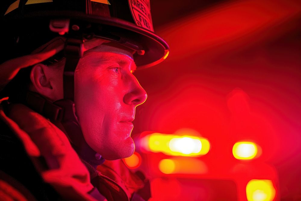 Firefighter light firefighter portrait. | Free Photo - rawpixel