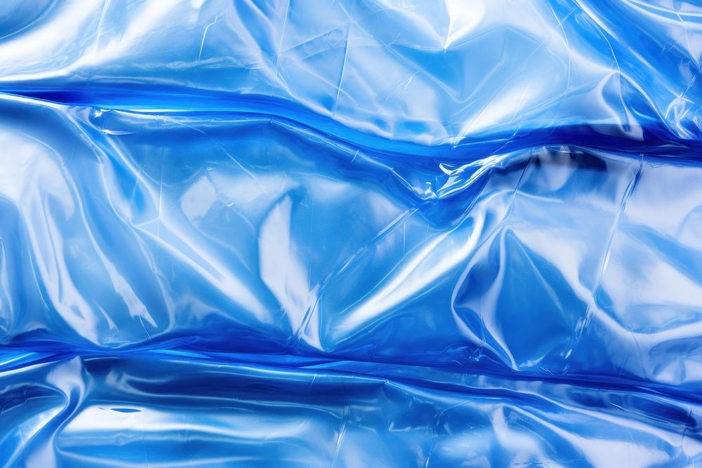 Blue backgrounds wrinkled plastic. AI | Free Photo - rawpixel