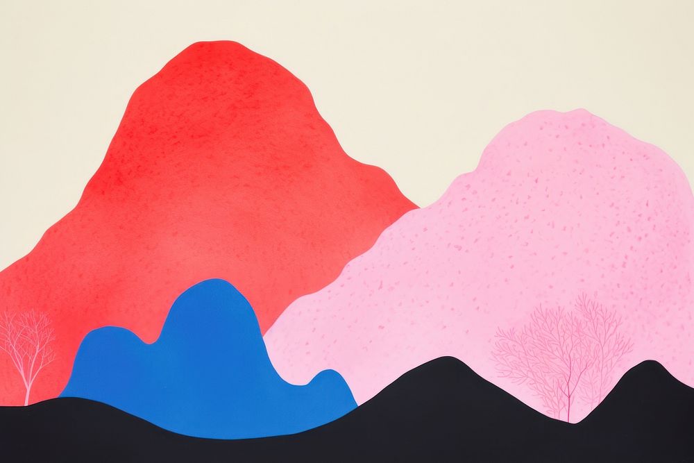 Hill abstract painting nature. | Premium Photo Illustration - rawpixel