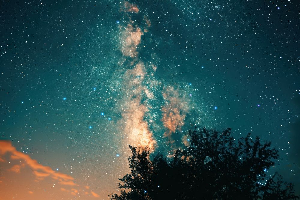 Galaxy astronomy outdoors nature. | Free Photo - rawpixel