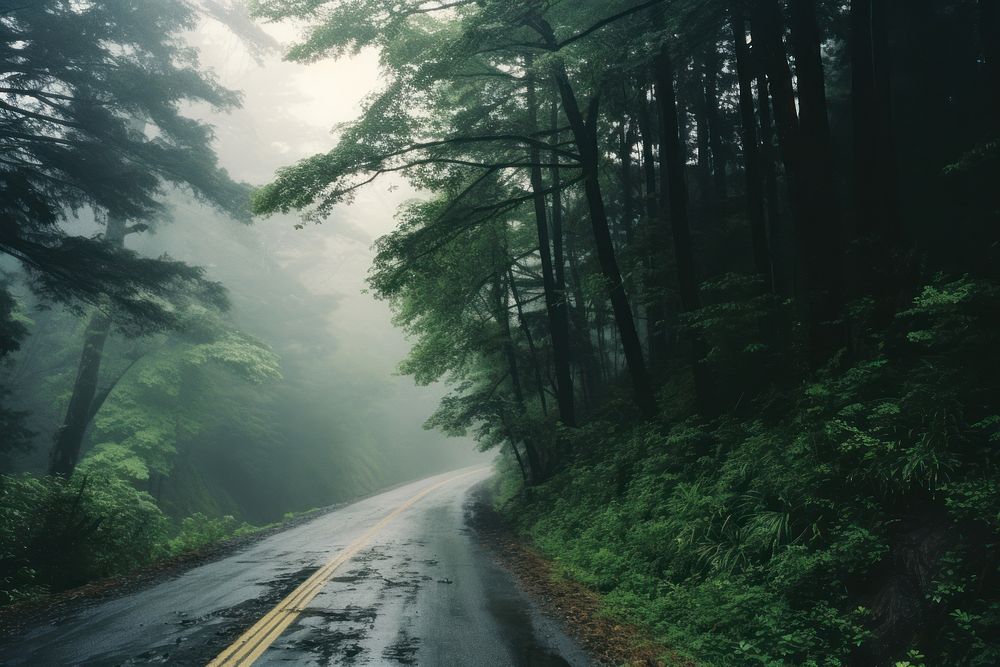 Landscape forest road outdoors. | Free Photo - rawpixel