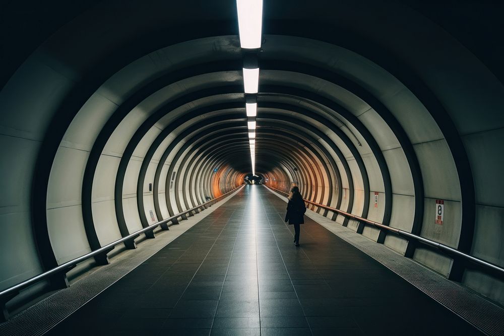 Walking turnel tunnel infrastructure architecture. | Free Photo - rawpixel