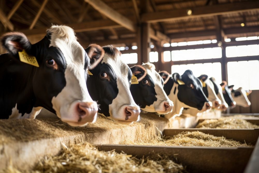 Row cows livestock animal mammal. | Premium Photo - rawpixel