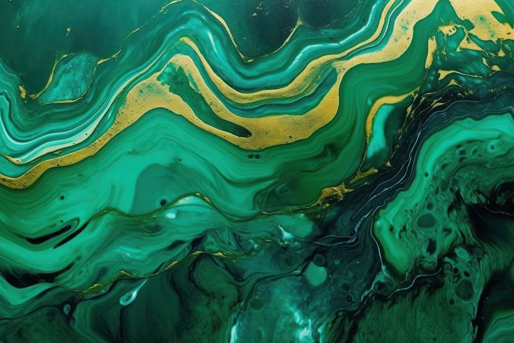 Emerald green and gold liquid | Free Photo - rawpixel