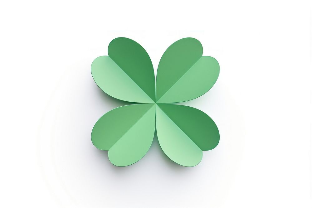 Clover leaf shape green white | Premium Photo - rawpixel