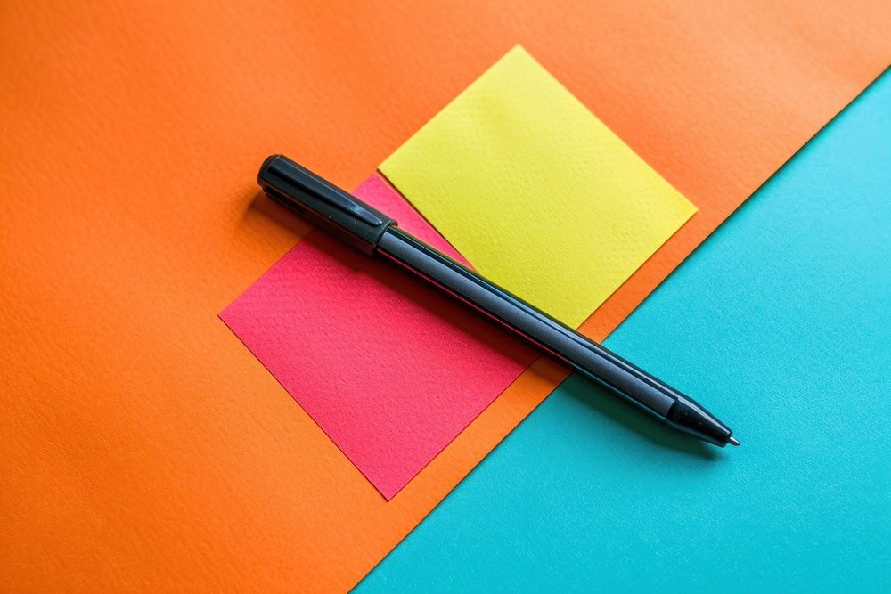 Sticker note pen document writing. | Free Photo - rawpixel