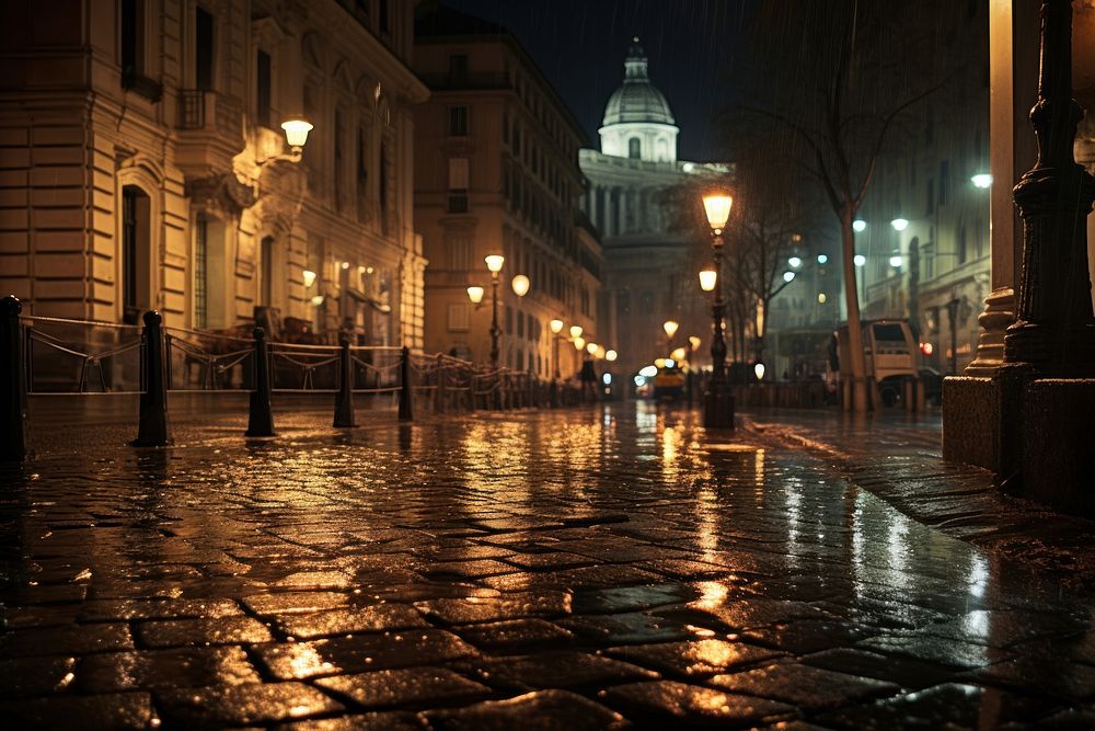 rain storm night illuminated outdoors | Premium Photo - rawpixel