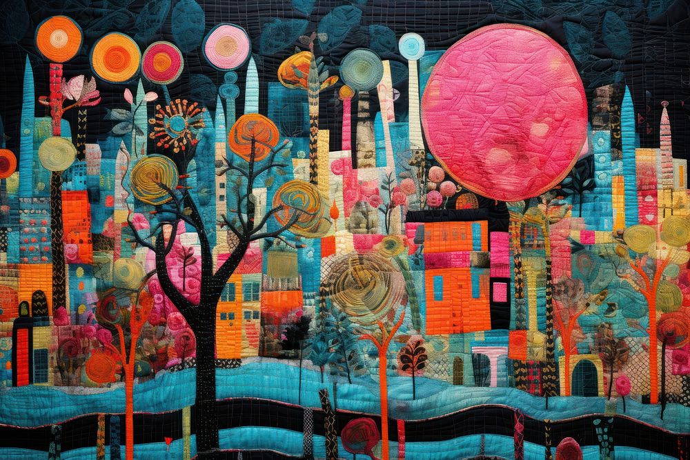 Bali pattern mural quilt | Free Photo Illustration - rawpixel