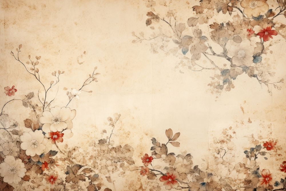 Vintage flower paper backgrounds pattern | Free Photo - rawpixel