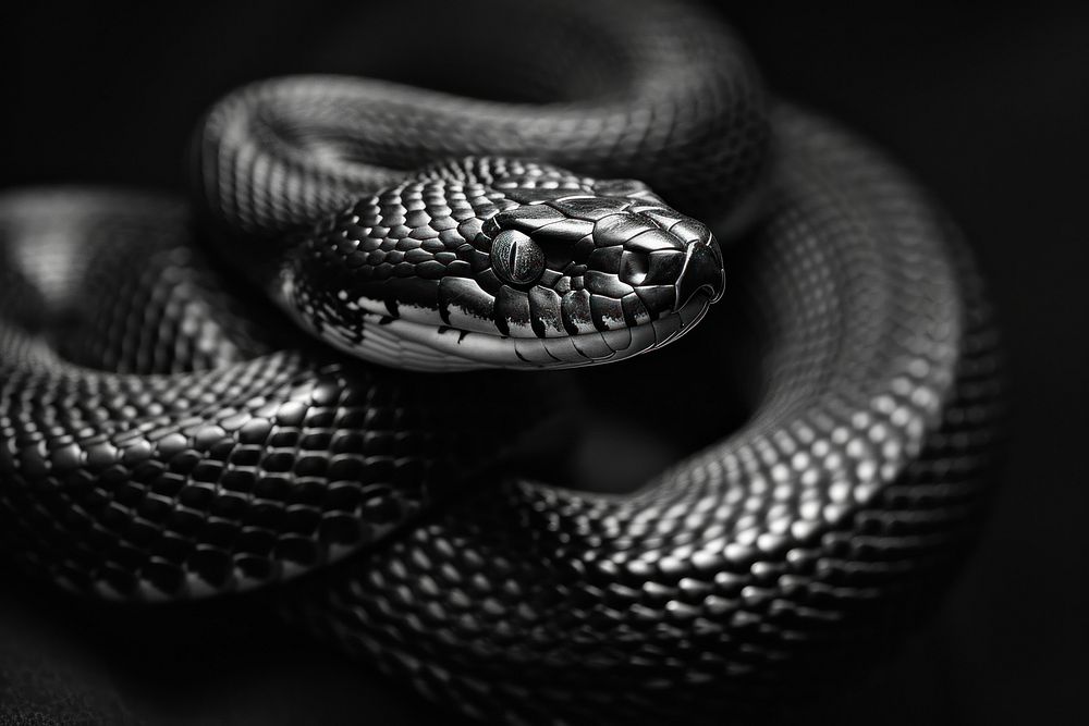 Snake full body snake black | Premium Photo - rawpixel