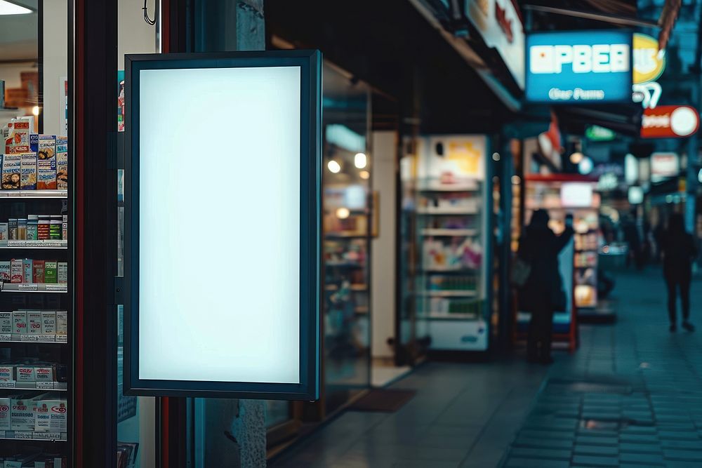 White poster display light store. | Premium Photo - rawpixel