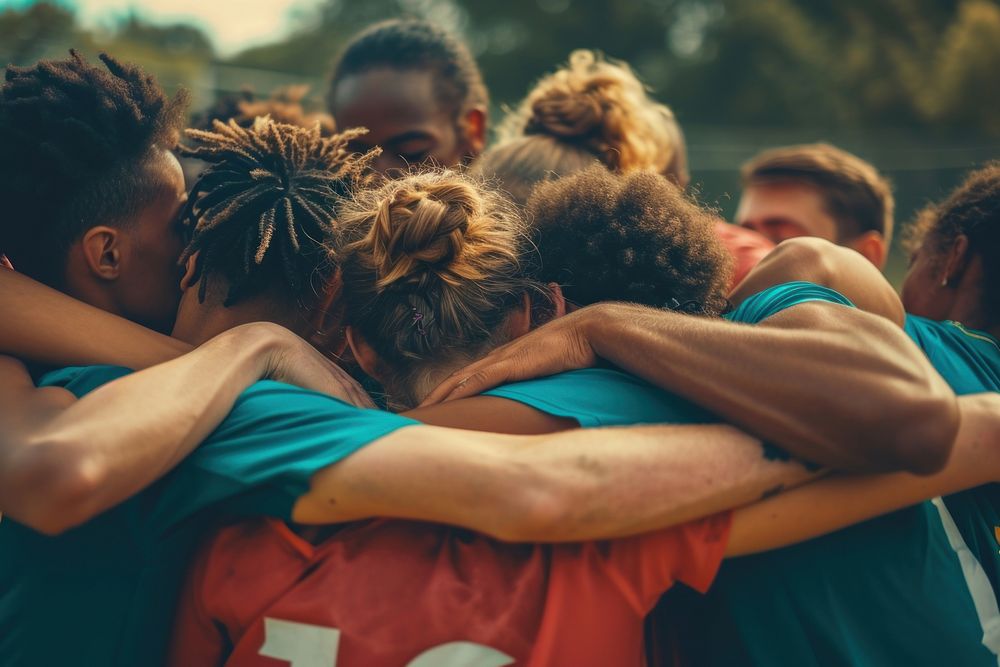 Team unity athlete sports huddle. | Free Photo - rawpixel