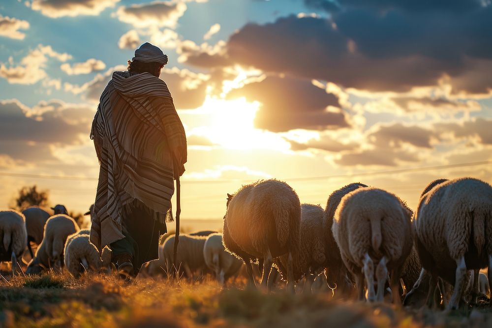 Jesus sheep photography livestock | Free Photo - rawpixel